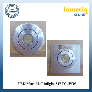 LED Recessed Directional Pinlight 3Watts ROUND/SQUARE (DL/WW) | Shopee ...