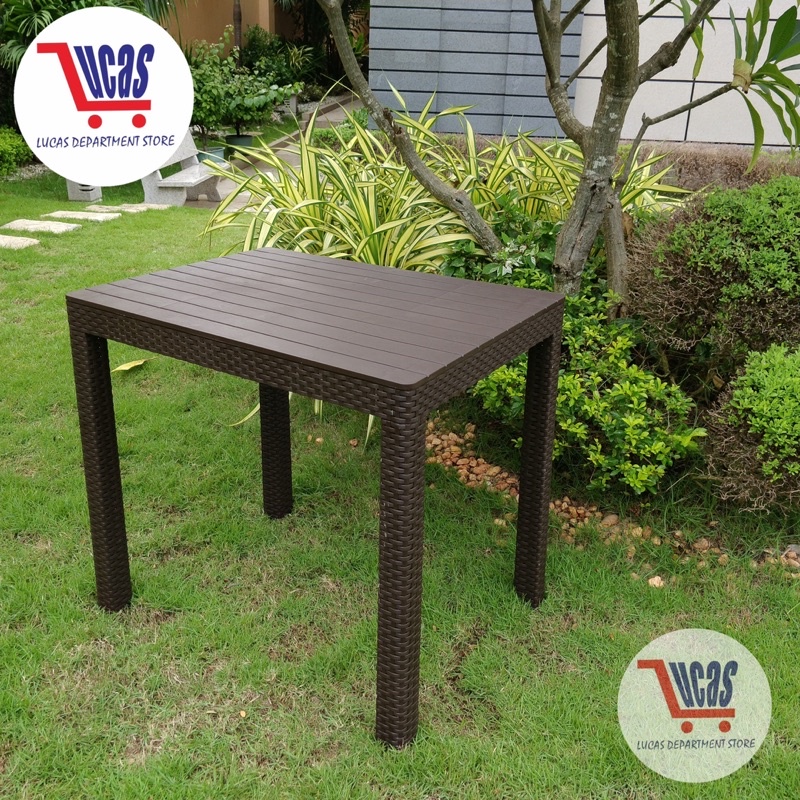 JOLLY DINING & OFFICE TABLE RECTANGULAR RATTAN DESIGN TABLE / PICNIC ...