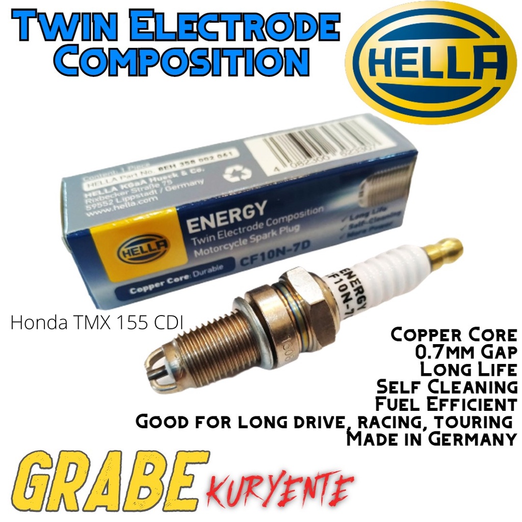 Honda TMX 155 CDI CF10N HELLA TWIN Electrode Spark Plug /Bella ...