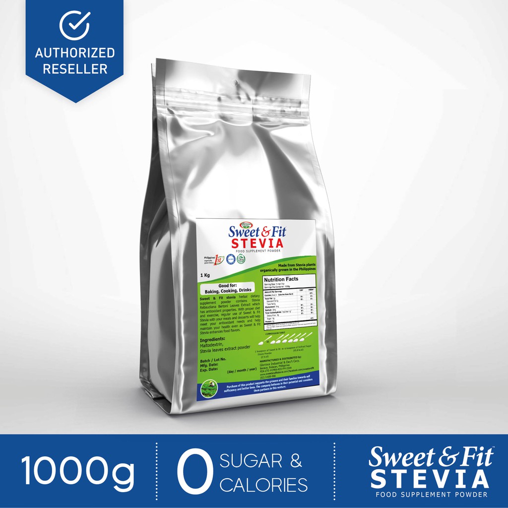 Sweet & Fit Stevia Bulk Pack 1kg / 1000g | Shopee Philippines