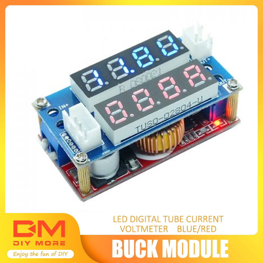 DIYMORE Cc/Cv Adjustable Step Down Charge Led Panel Voltmeter Ammeter ...