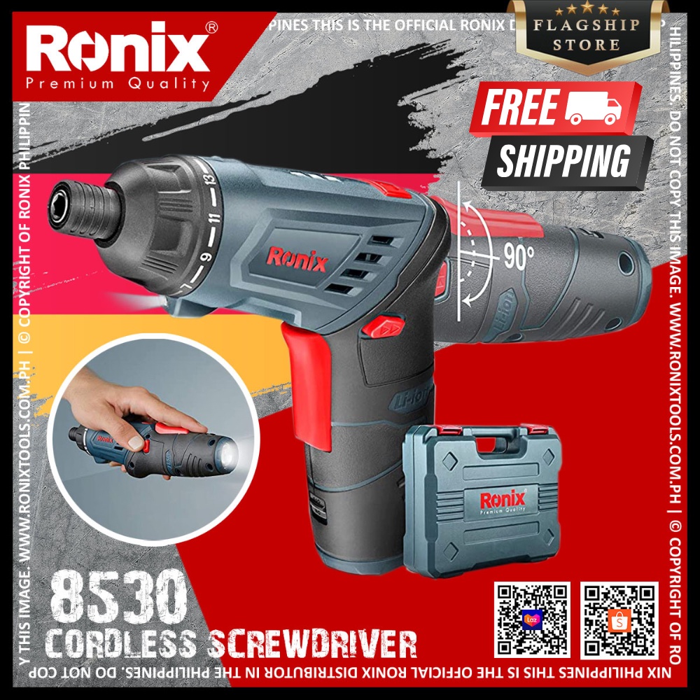 Ronix Premium 8530 mini cordless screwdriver with BMC Case 3.6V High ...