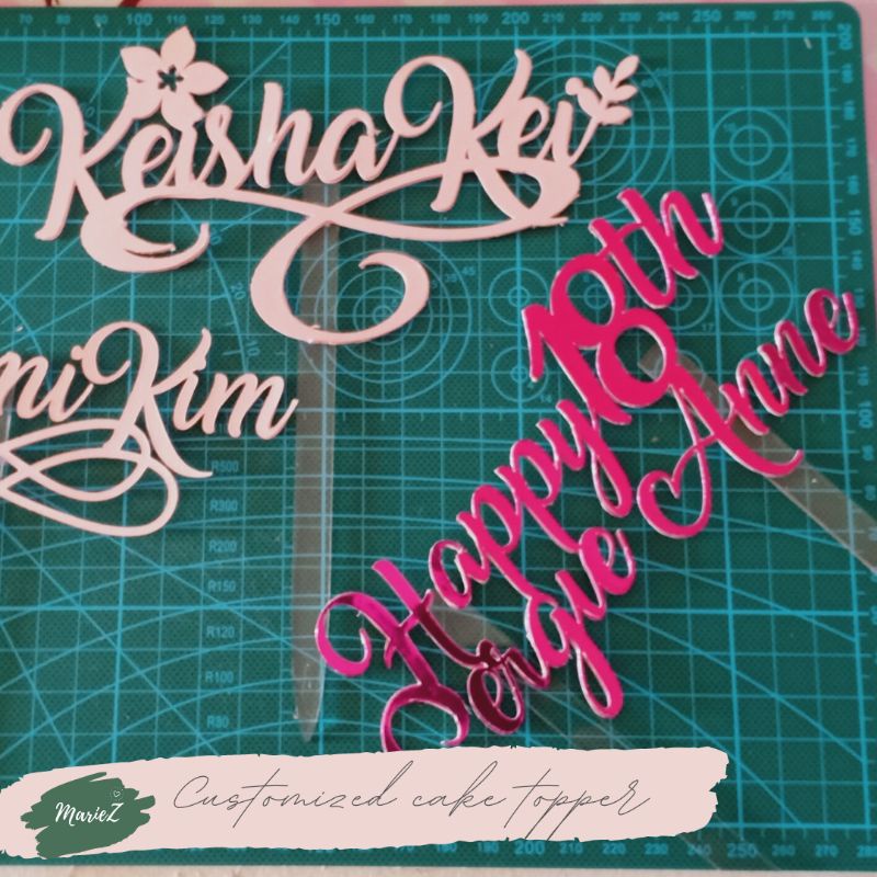 Customized Cardstock Cake Toppers - PFL Store