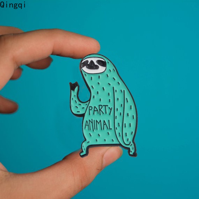 Lovely Sloth Enamel Pin Cute Pins Party Animal Brooch Badges Lapel Pins ...