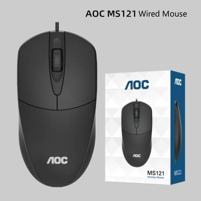 【Ready Stock】AOC MS121 Wired USB Mouse Laptop / Desktop Computer Mouse ...