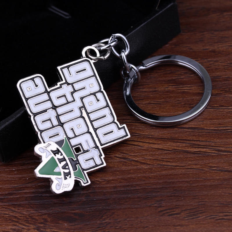 Muti-Pendant Key Holder PS4 Xbox PC Keyfob Game GTA V Grand Theft Auto ...