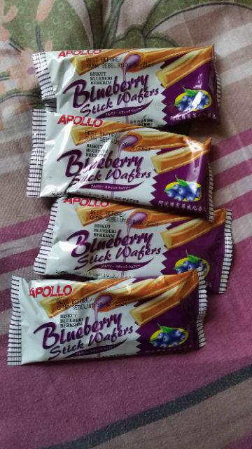 BUY 1 TAKE 1 Apollo Blueberry Stick Wafer 11g | Shopee Philippines