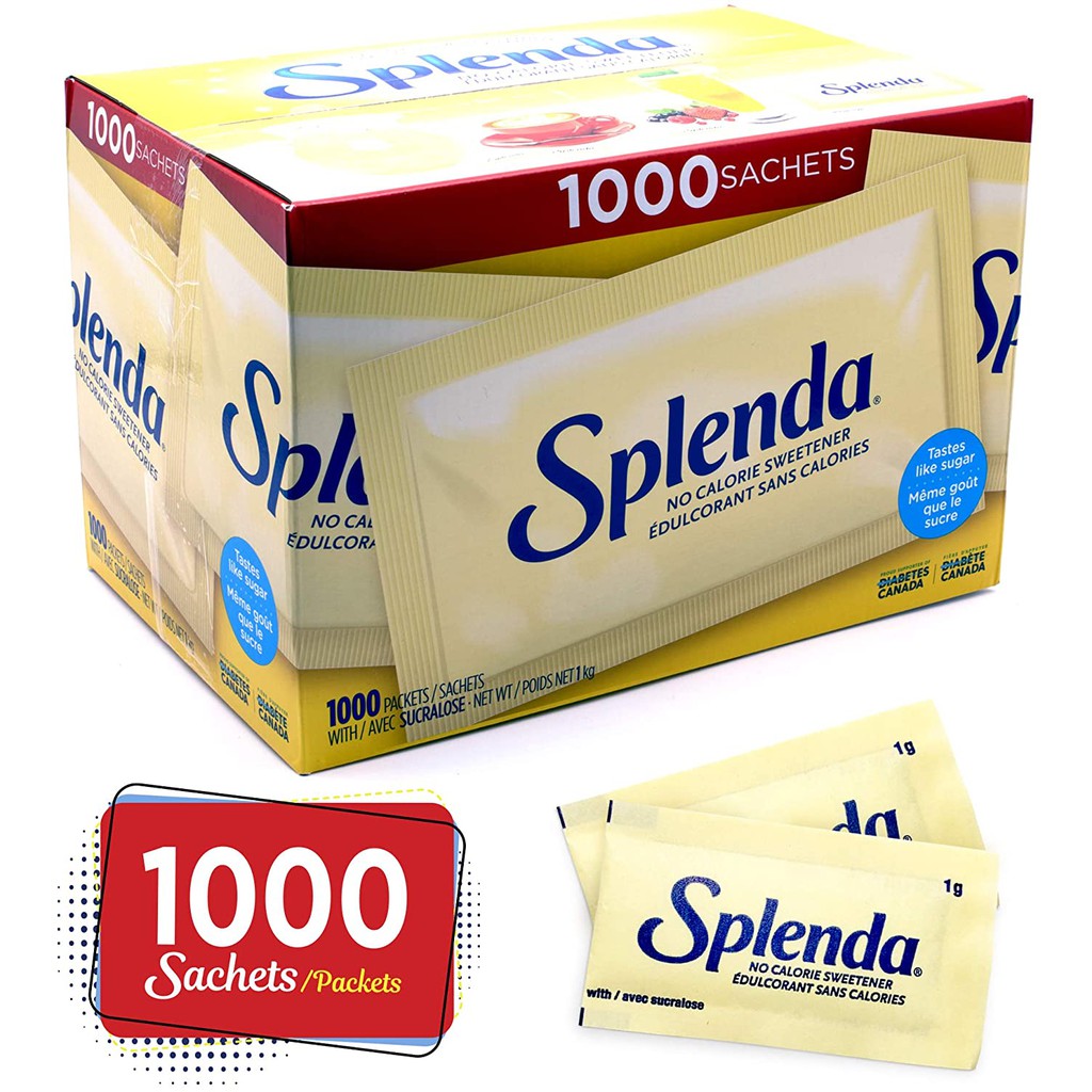 Canada Splenda No Calorie Sweetener Packets, 1000 Sachets (1box ...