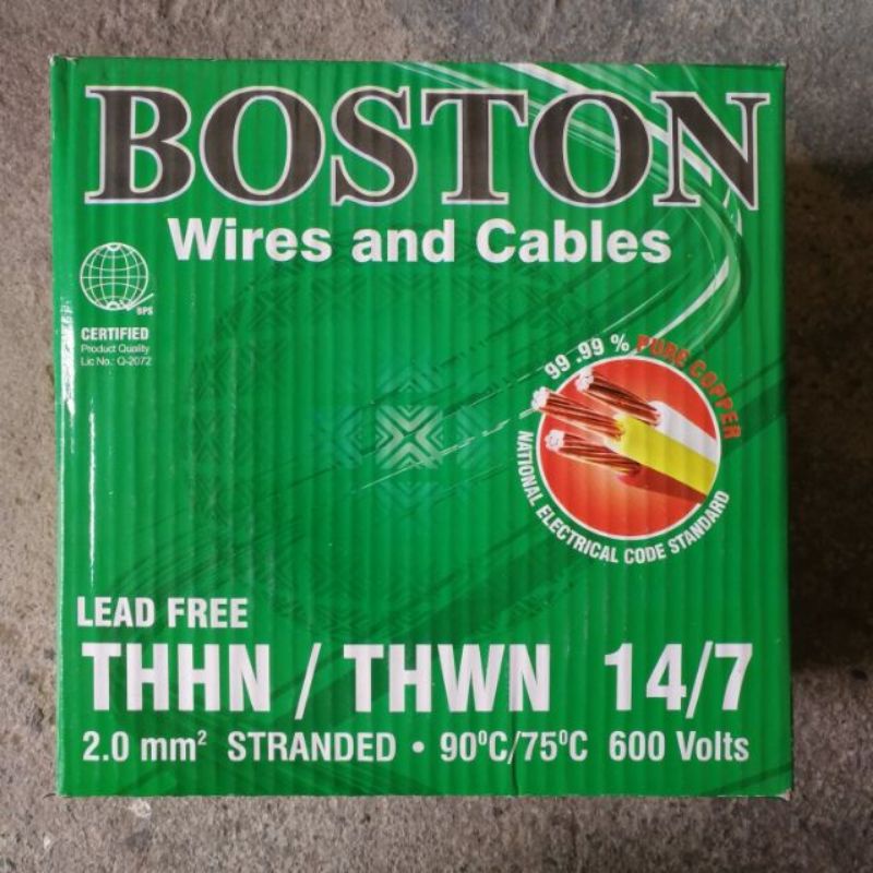 Boston THHN/THWN Stranded Wire 2.0mm² #14/7 (150meters) 14/7 2.0mm ...