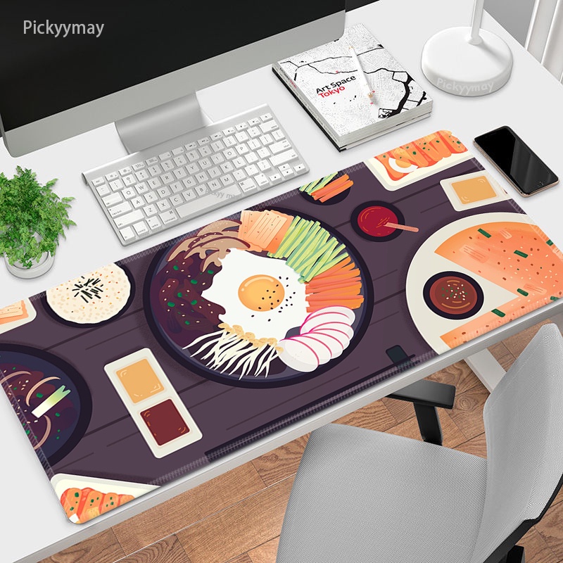 Large Mousepad Ramen PC Table Mats Nonslip Desk Mat Art Illustration ...