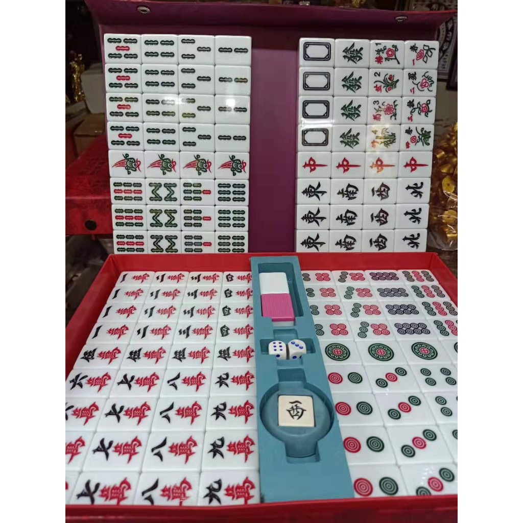 Mahjong Set Regular/ Standard Sized (Pink) | Shopee Philippines
