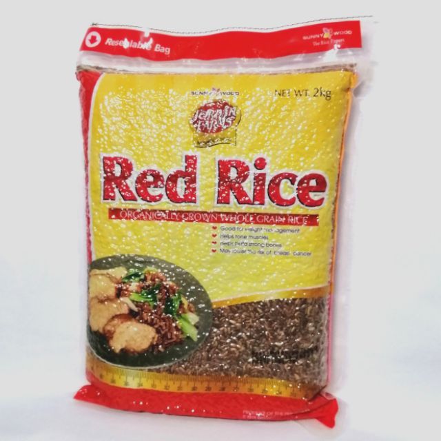 #RedRice : Organically Grown Whole Grain Rice (2 kg) | Shopee Philippines