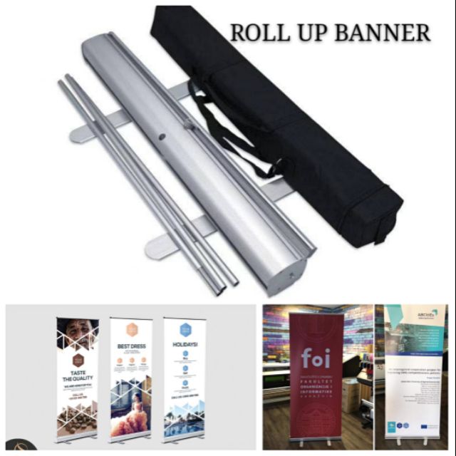 Roll Up Banner 60cmx160cm Advertisement/Poster/Promotion Display Standy ...