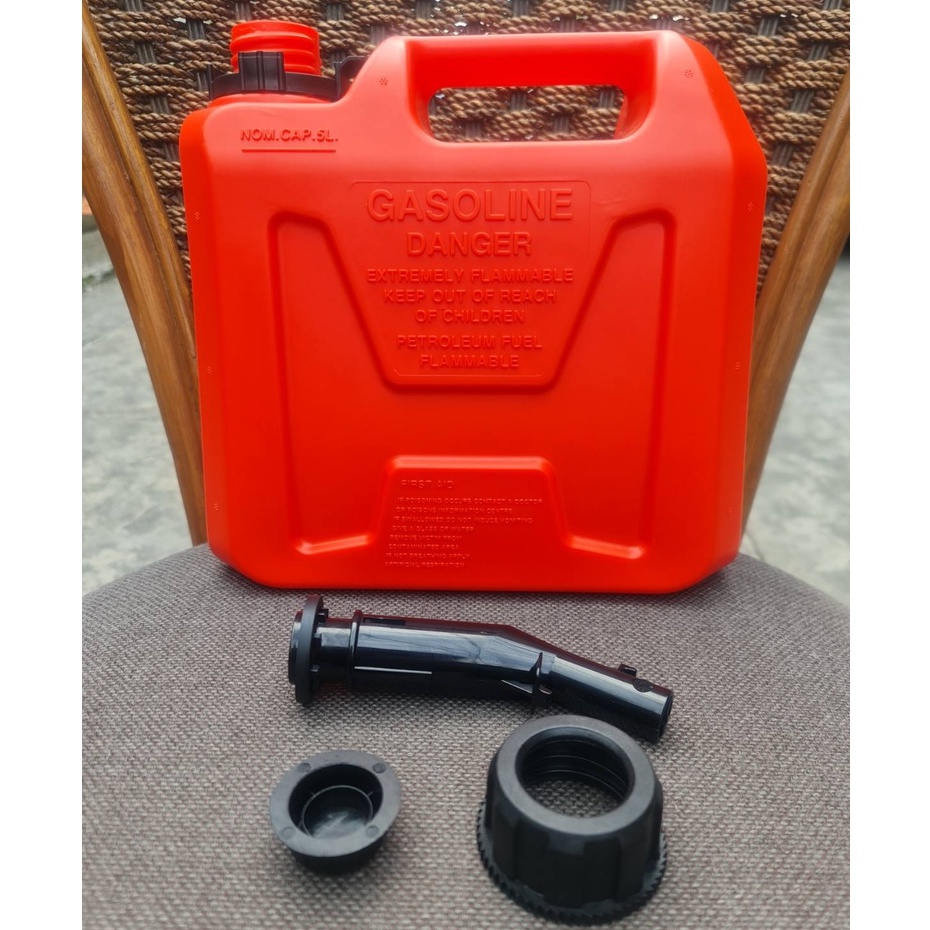 5 liters Fuel Tank Container gasoline Spare Plastic (portable) | Shopee Philippines