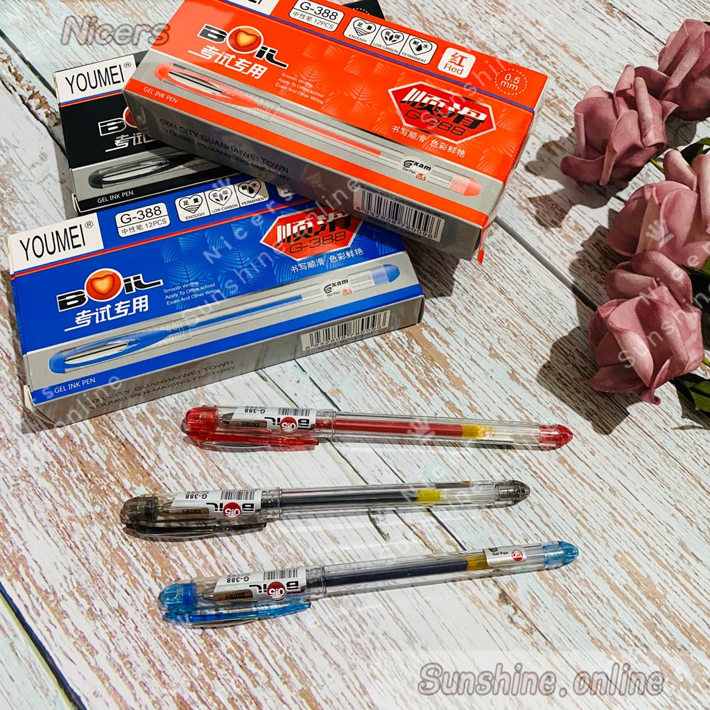12pcs G-388 sign pen gel pen | Shopee Philippines
