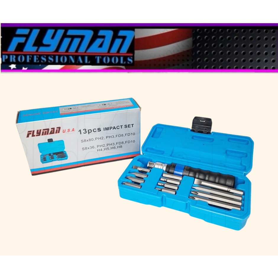 FLYMAN | 13 and 7 pcs Impact Driver Set | Shopee Philippines