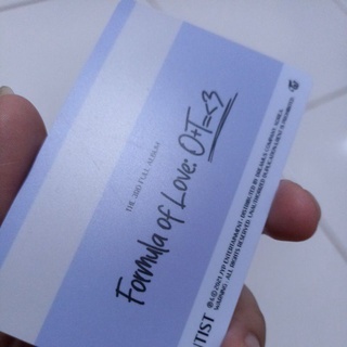 Formula of Love Twice photocard id card Chaeyoung Tzuyu | Shopee ...