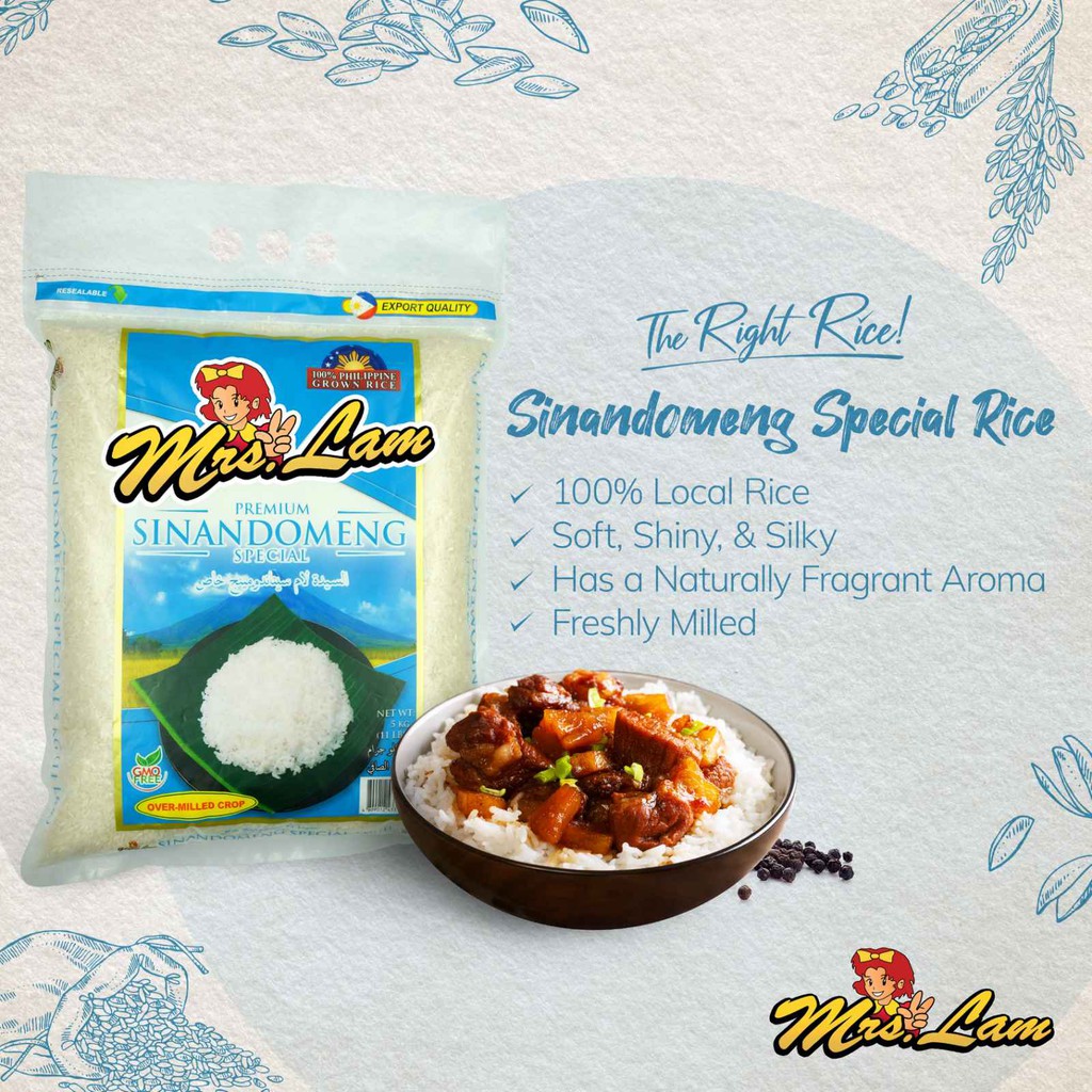 Mrs Lam Sinandomeng Special Rice (10 KG) | Shopee Philippines