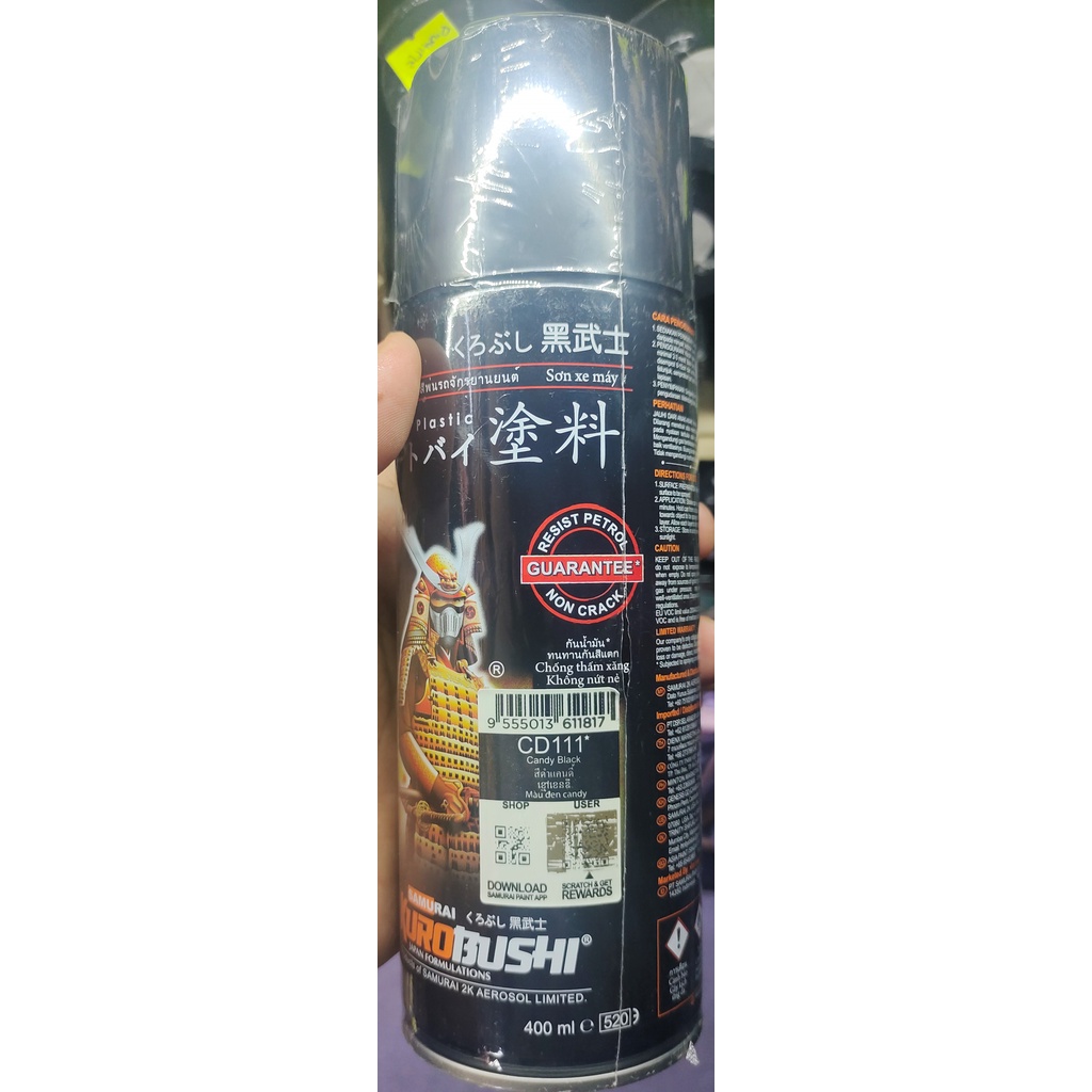 Samurai Paint CD111 Candy Black | Shopee Philippines