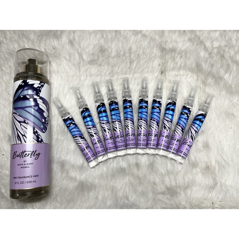 Authentic Butterfly Bath & Body Works Fragrance Mist in 10ml | Shopee ...