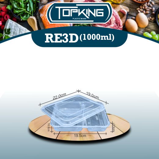 RE-3D DIVISION MICROWAVABLE CLEAR AND BLACK | Shopee Philippines