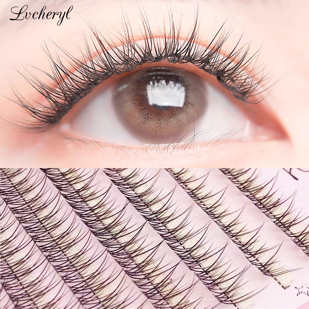 Lvcheryl Fishtail Individual False Eyelashes Eyelash Extension Set ...