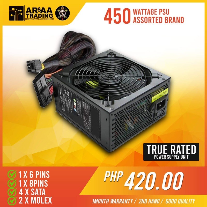 True Rated PSU 450watts | Shopee Philippines