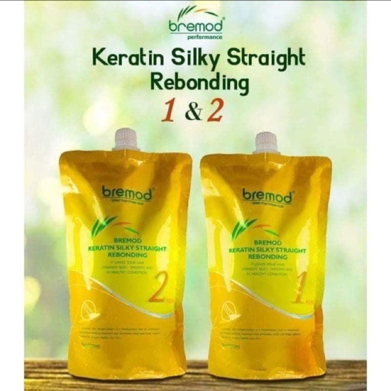 Bremod Keratin Silky Smooth Rebonding Set 1&2 (800ml) | Shopee Philippines