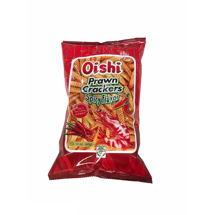 Oishi Prawn Crackers Spicy 60g | Shopee Philippines