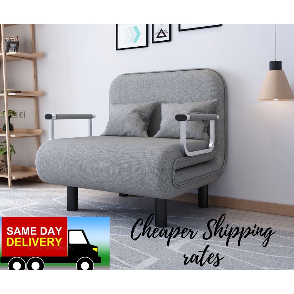 SINGLE 65CM FOLDABLE RECLINING SOFA BED | Shopee Philippines