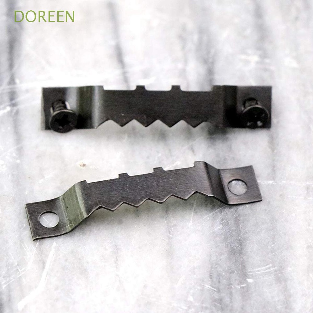 DOREEN 50Pcs Photo Frame Holder Artwork Saw Tooth Hooks Picture Hangers ...