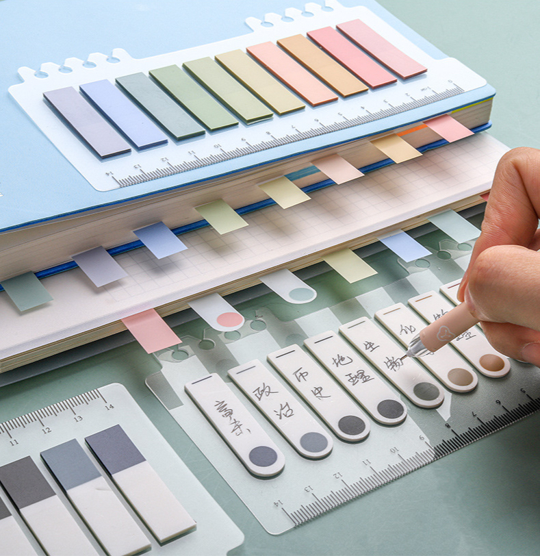 COD 200 Pcs Colorful Sticky Note Loose-Leaf Index Stickers Bookmarks ...