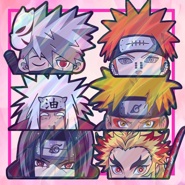 HOLOGRAM CAR STICKER ( NARUTO - PEEKER ) | Shopee Philippines