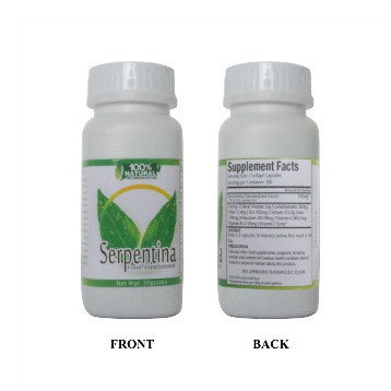 Serpentina Supplement Capsules 500mg Bottle of 100 | Shopee Philippines
