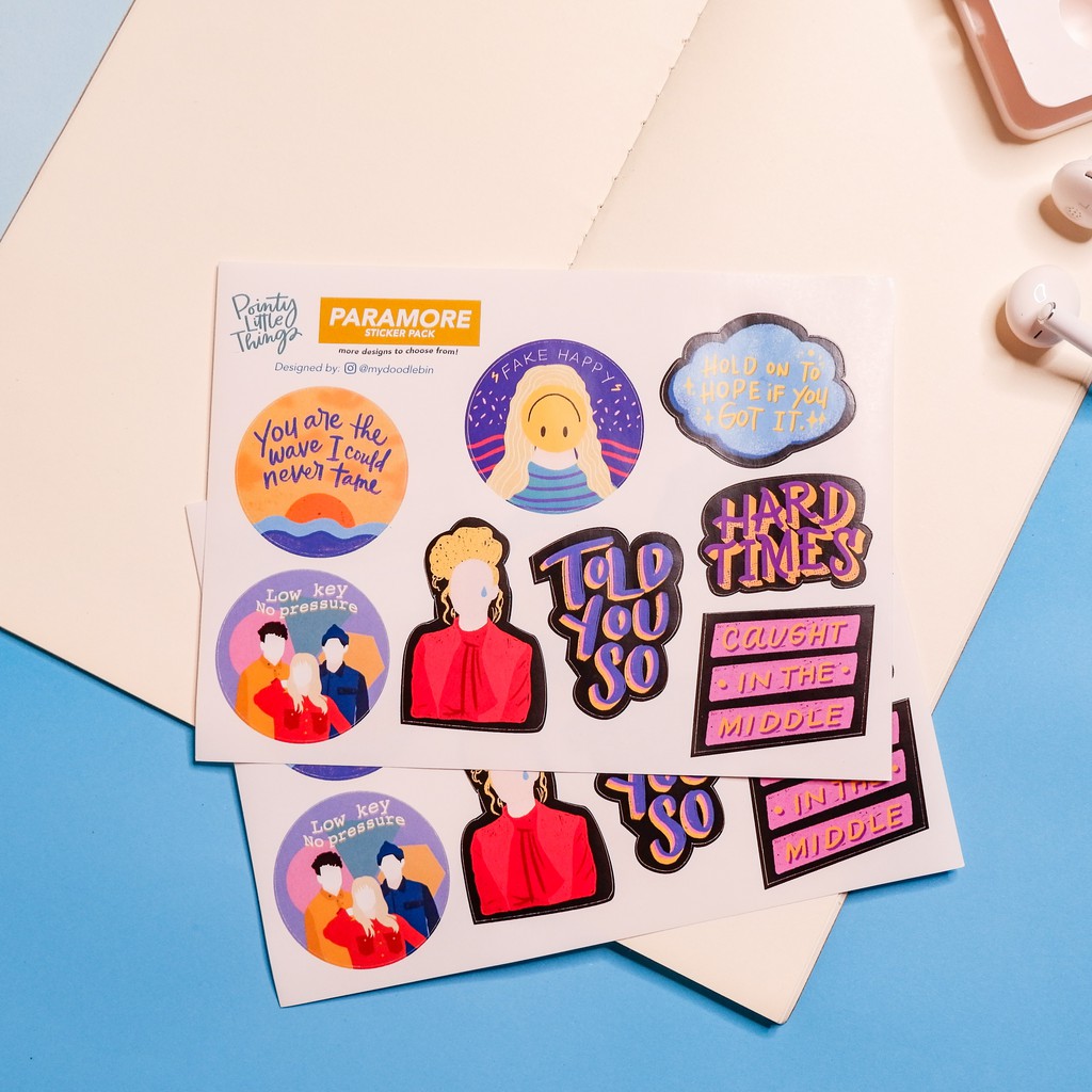 Paramore Sticker Sheet | Shopee Philippines