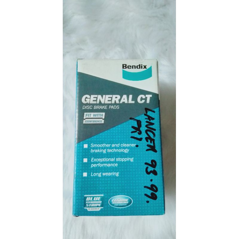 Bendix Front Disc Brake Pad for Lancer '93-'99 CB Itlog All Variant, CK ...