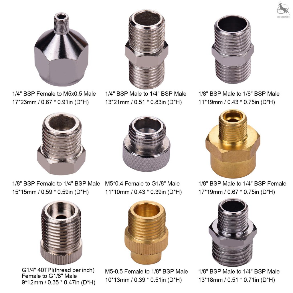 in-stock-9pcs-airbrush-adapter-kit-multi-size-fitting-connector-set