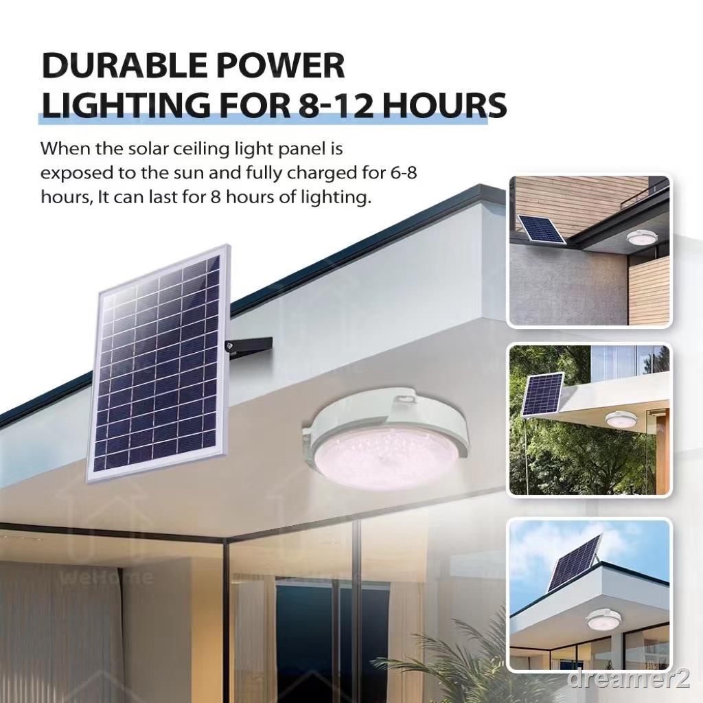 Solar Ceiling Light Indoor LED Pendant Light 90W-300W Home Balcony ...