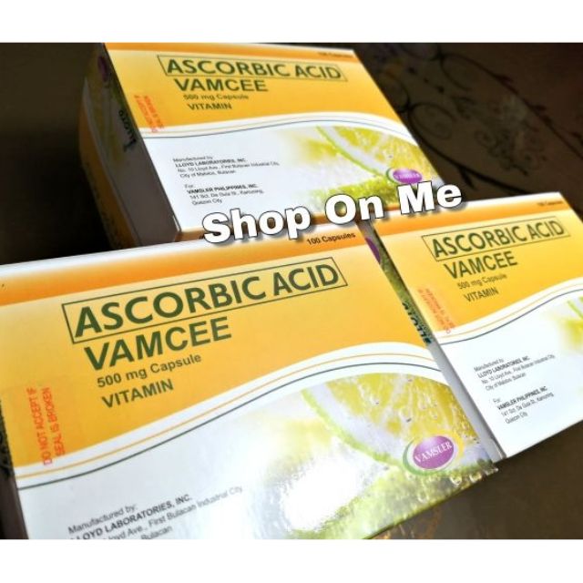 Vamcee Ascorbic Acid as Sodium Ascorbate 500mg 100 capsules Vitamin C ...