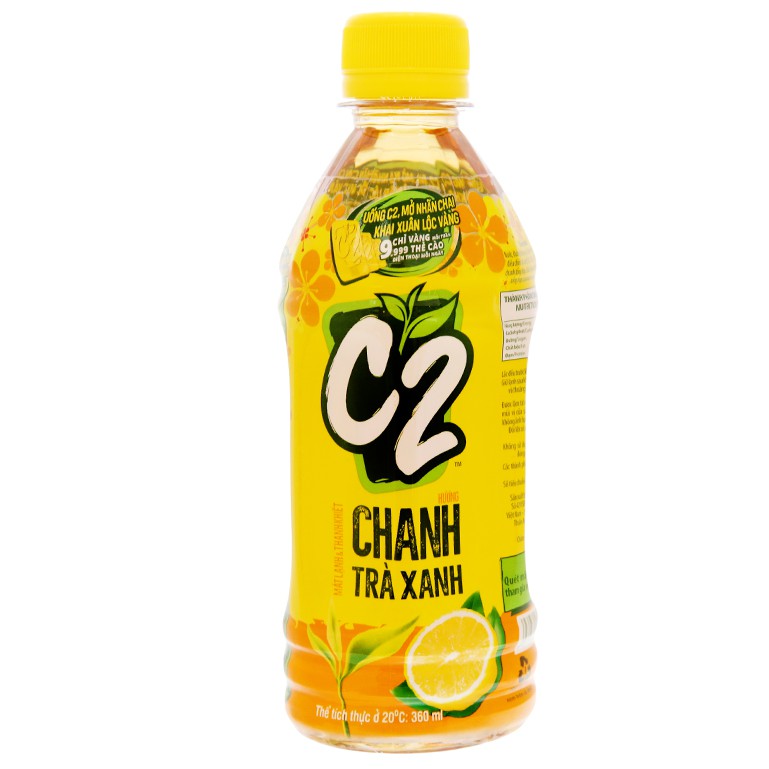 Nuoc C2 Lemon Green Tea 1 bottle (360ml) | Shopee Philippines