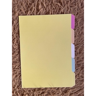 FILE TAB DIVIDER, A4 SIZE, BRISTOL BOARD 180 GSM, 5 COLORS PRE SET sold ...
