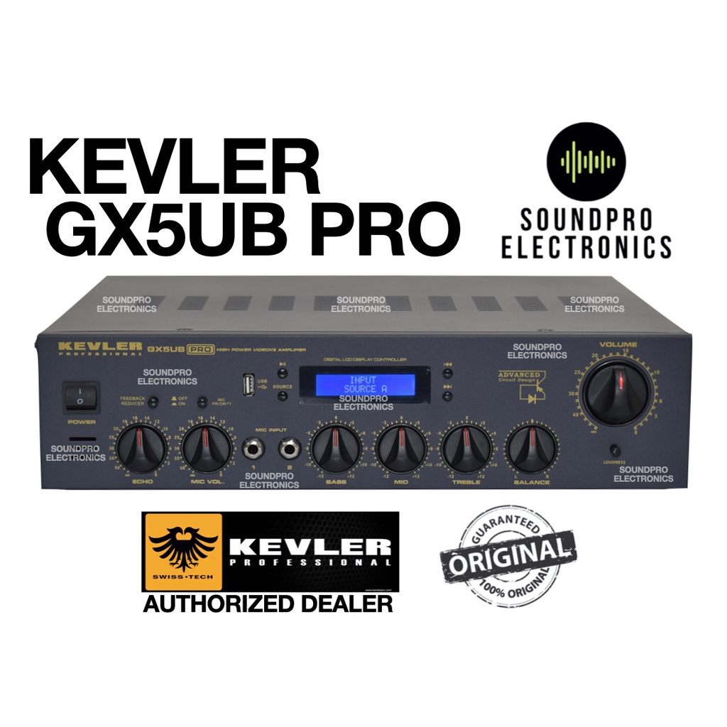 ORIGINAL Kevler GX5UB PRO (NEW 2021 MODEL) Karaoke Amplifier 600 Watts ...