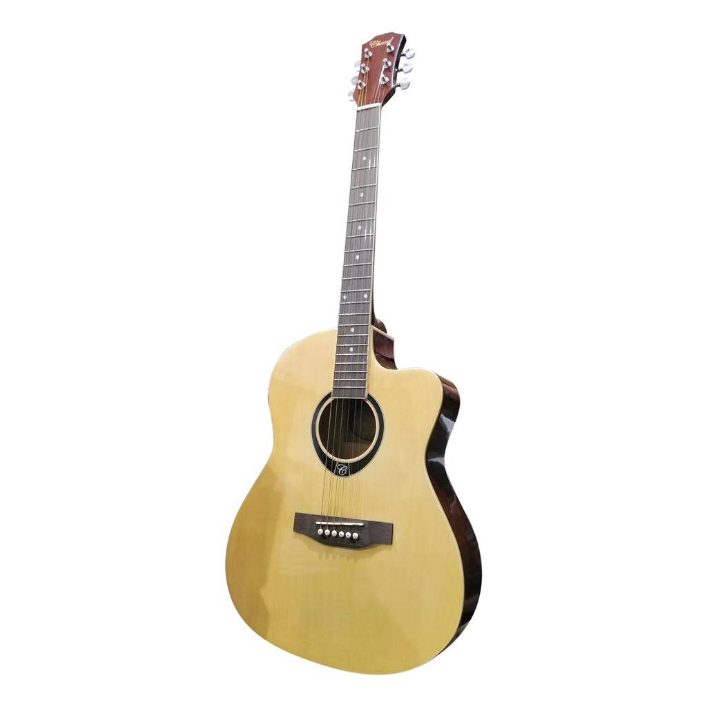 Chard Acoustic Guitar C10 with Built-in PS-900 EQ - Natural | Shopee ...