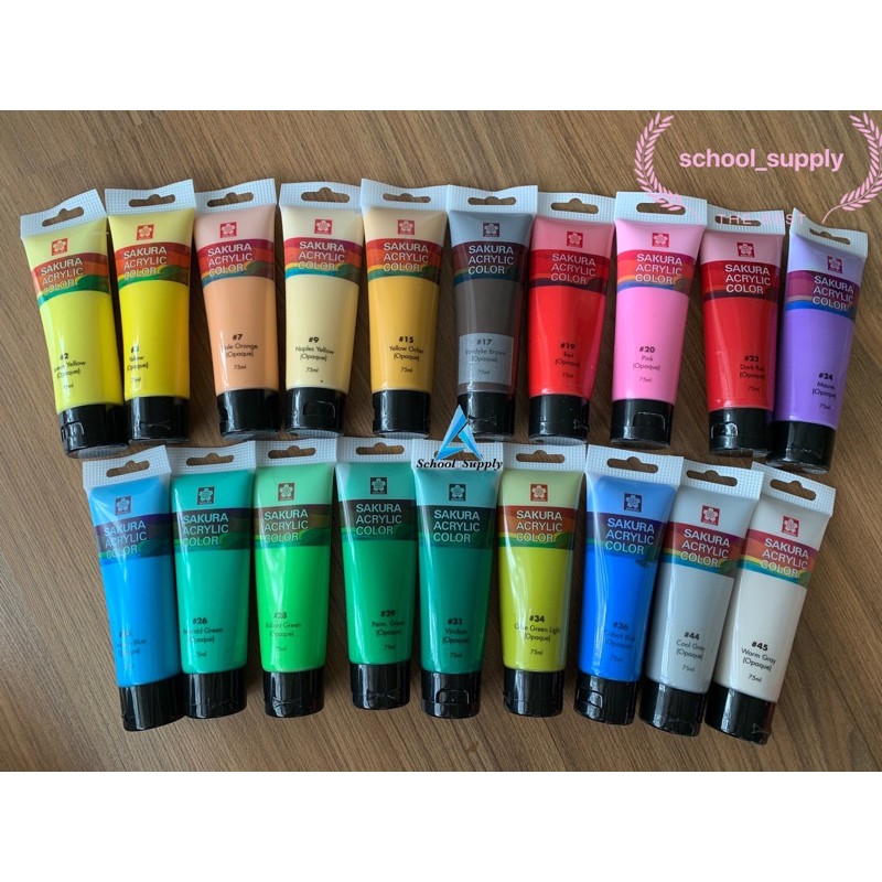 Sakura Acrylic Color(Opaque) 75ml | Shopee Philippines