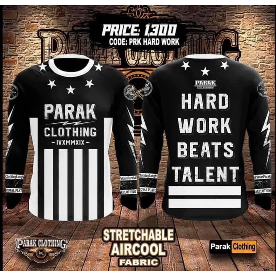PARAK CLOTHING HARD WORK FULL SUBLIMATION STRETCHABLE AIRCOOL ...