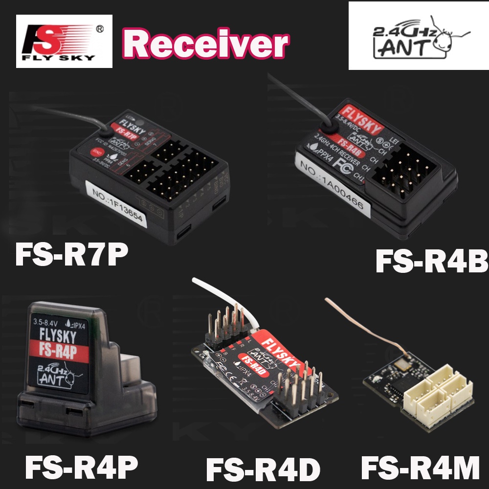Flysky FS-R7P FS-R4P FS-R4D FS-R4D FS-R4M 2.4G ANT Protocol Receiver PWM Single Antenna For FS ...