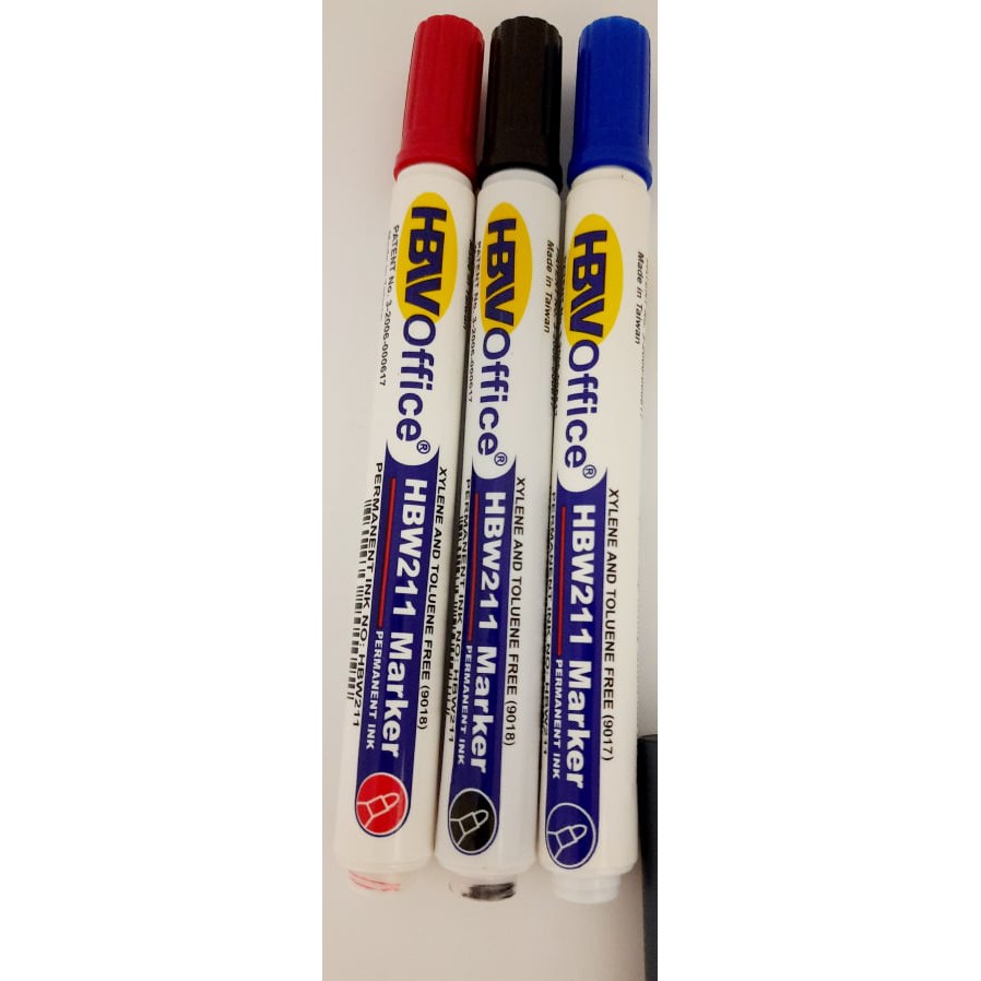 HBW Pentel Pen/ Marker (Black, Blue, Red) | Shopee Philippines