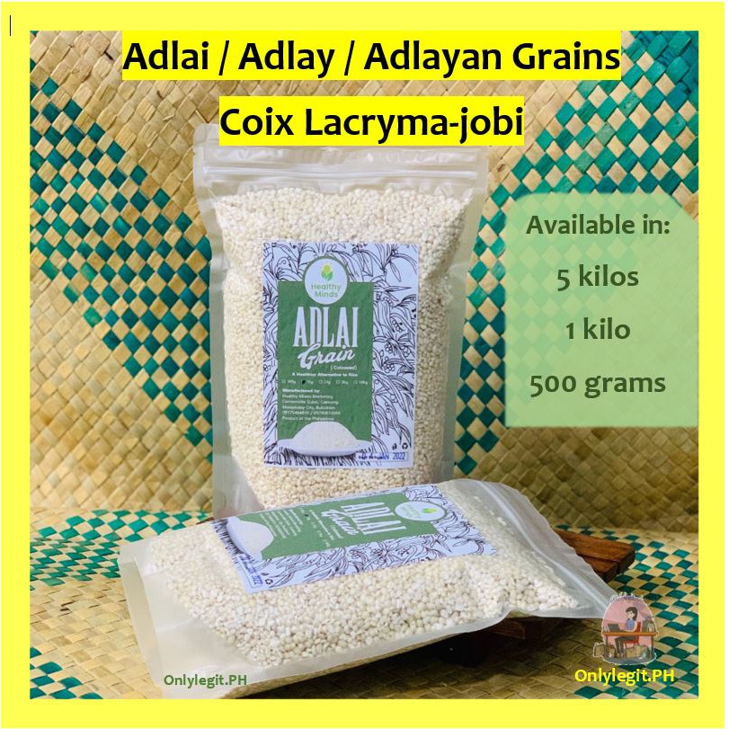 1kilo Organic Adlai / Adlay / Adlayan Rice / Coix lacryma-jobi (Freshly ...
