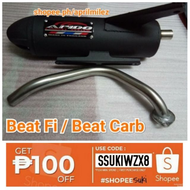 Apido Pipe V3 for Honda Beat Fi / Carb | Shopee Philippines
