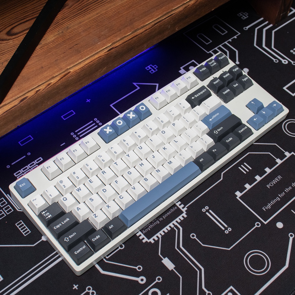 GMK Arctic Clone 173 Keys Cherry Profile Double Shot Keycaps For ANSI ...